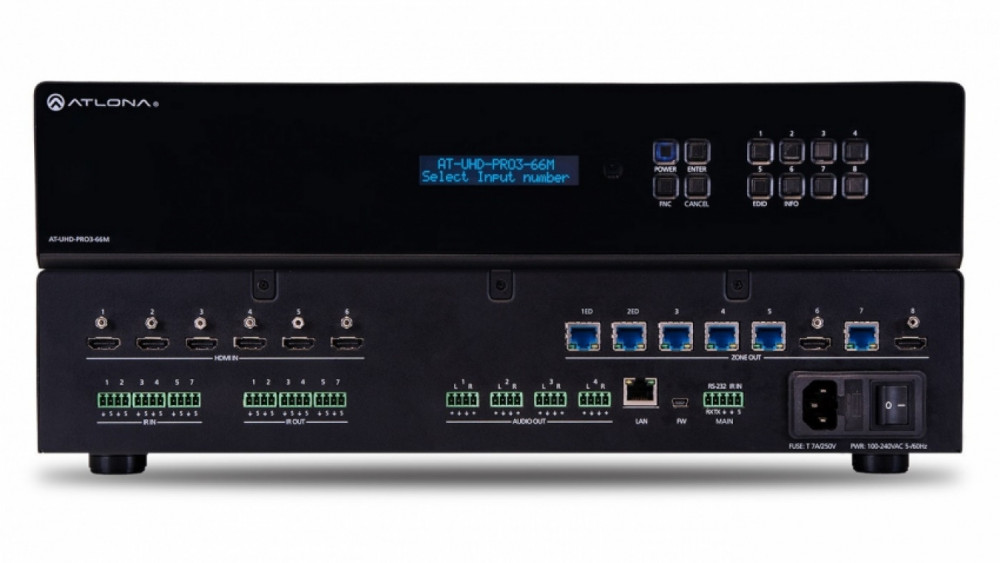 Köp Atlona AT-UHD-PRO3-66M 6x6 HDMI Matrix - Tele-Ha.se