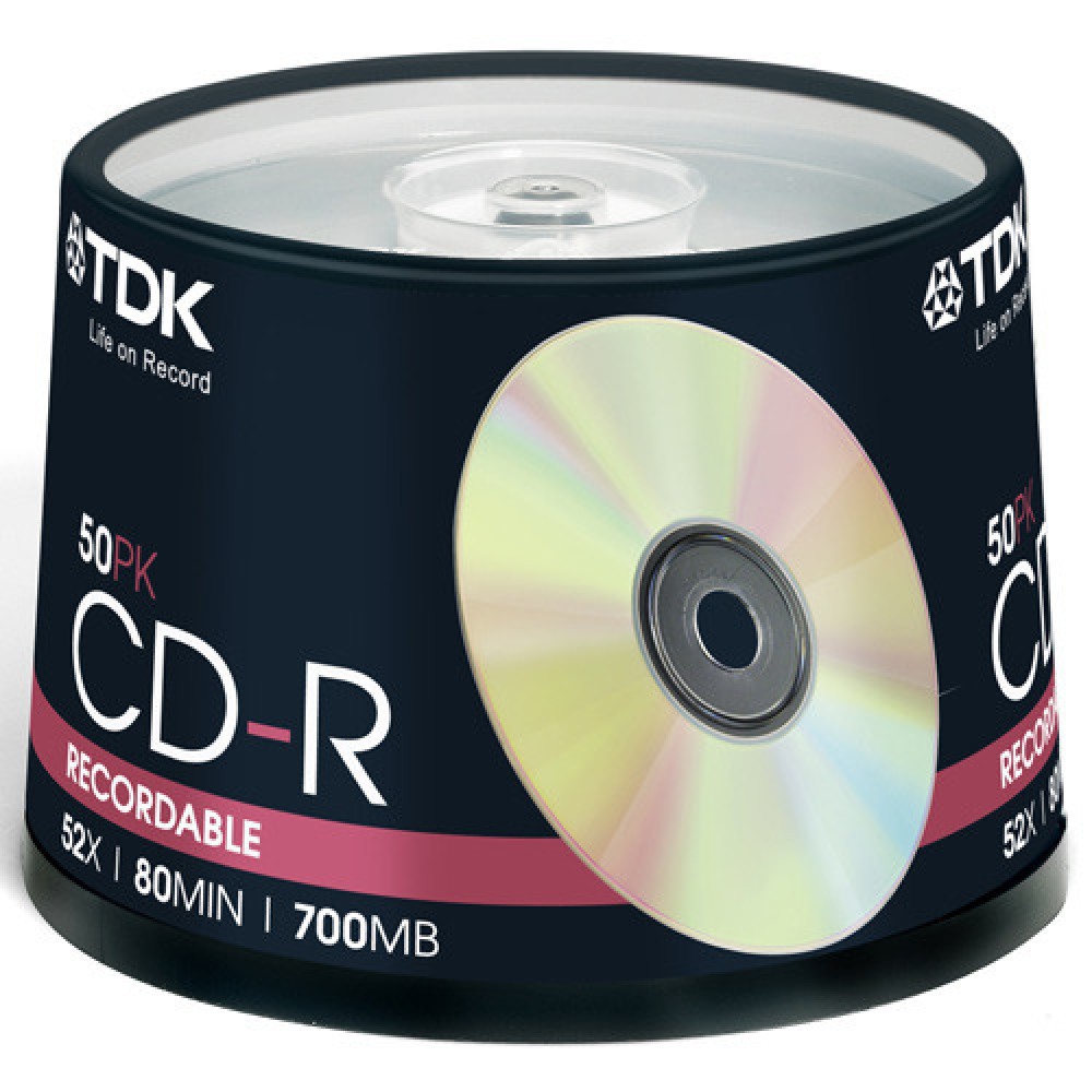 Köp TDK CD-R 700MB (52x) Cakebox 50-pack - Tele-Ha.se